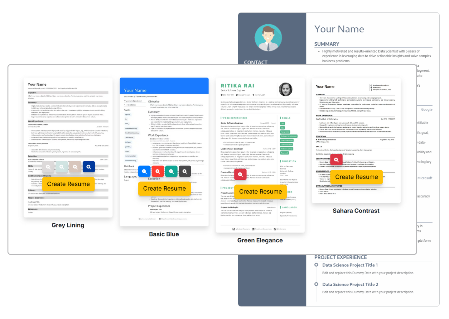 AI Resume Builder - Create a resume Online | 1MillionResume