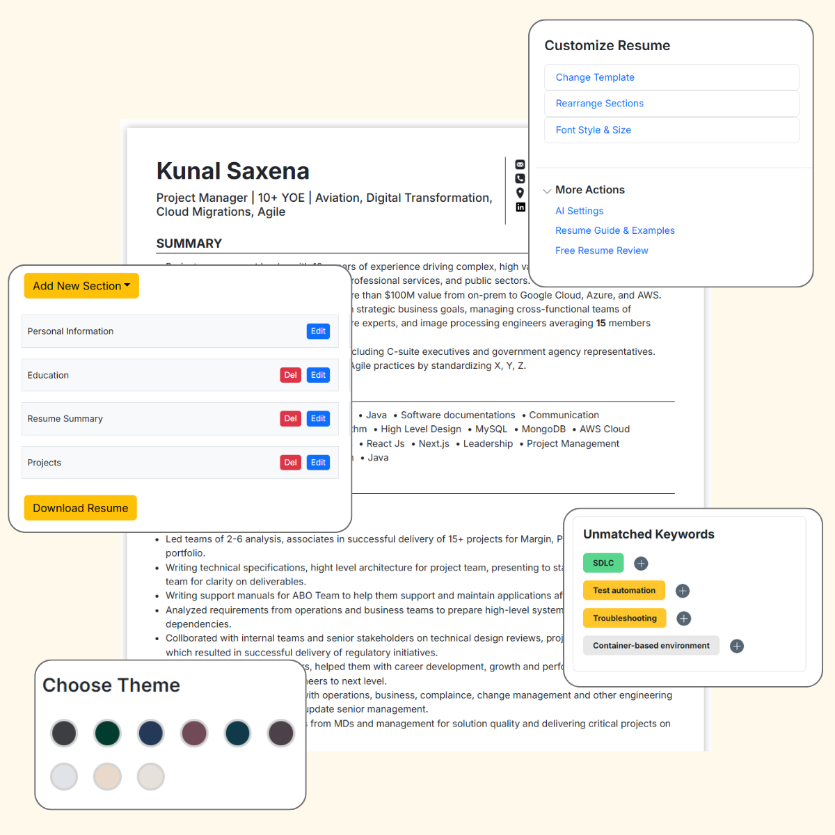Free Resume Builder – AI & ATS-Optimized | 1MillionResume